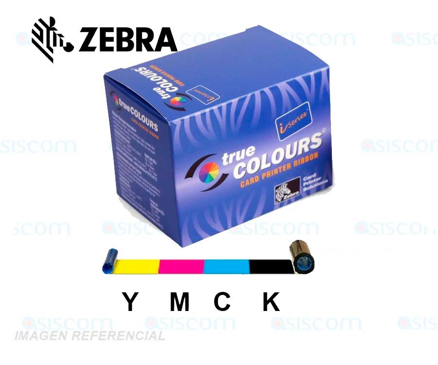 Cinta Ribbon de color Zebra 800012-445 YMCK 625 impresiones