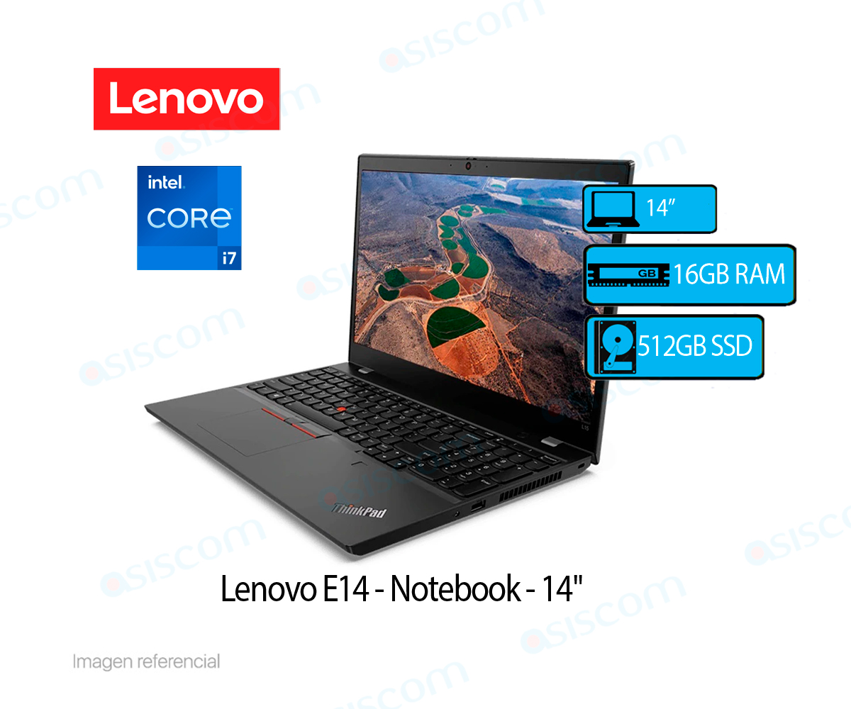 LAPTOP LENOVO E14 I7-1165G7 (20TBS1RL00) 14" - I7 -512 SSD - 16GB - W10