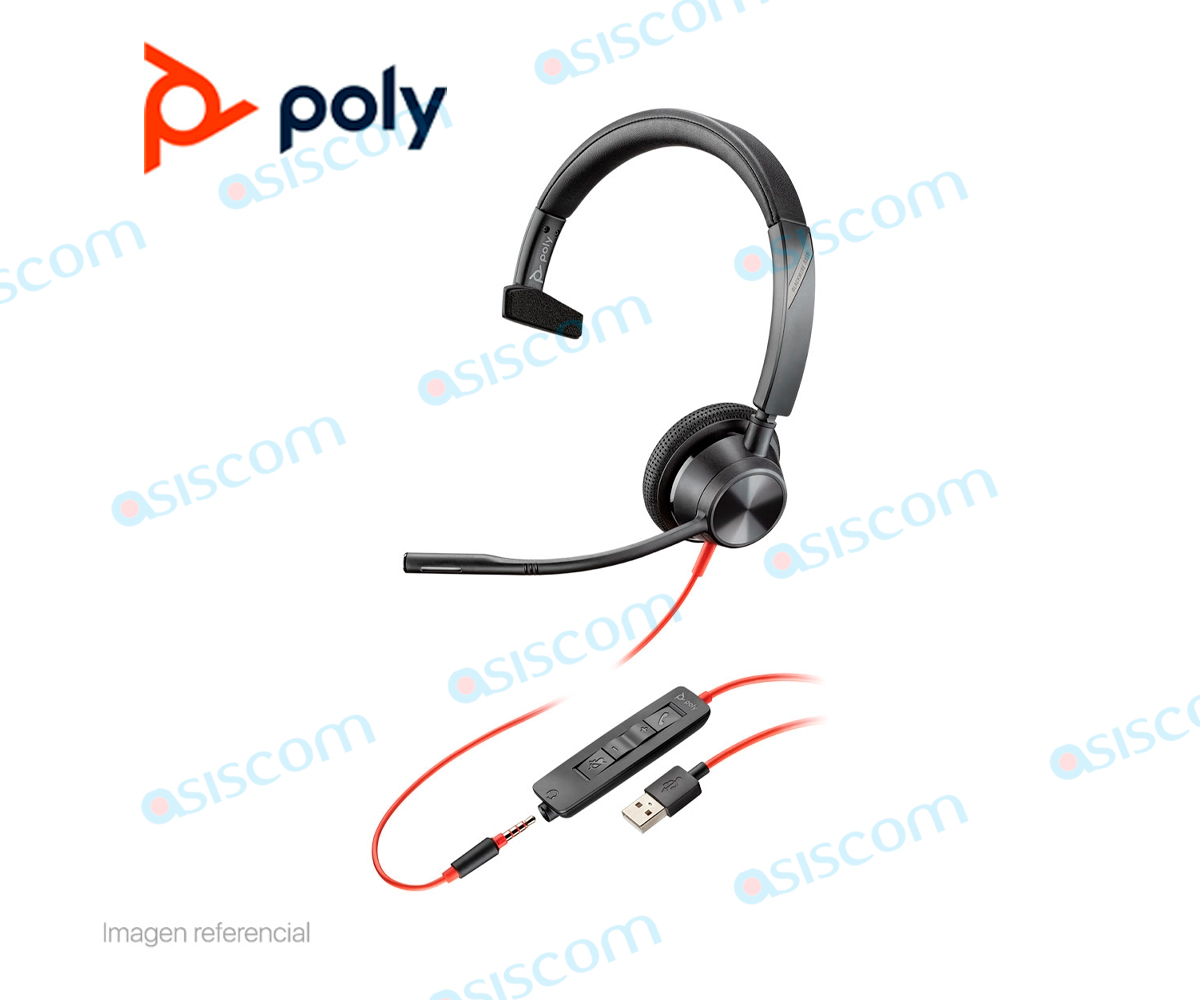 AUDÍFONOS PLANTRONICS BLACKWIRE 3315 PARA LLAMADAS Y MÚSICA