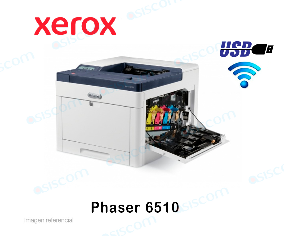 IMPRESORA LASER XEROX A COLOR PHASER ( 6510V/DN ) A4 USB/ETHERNET