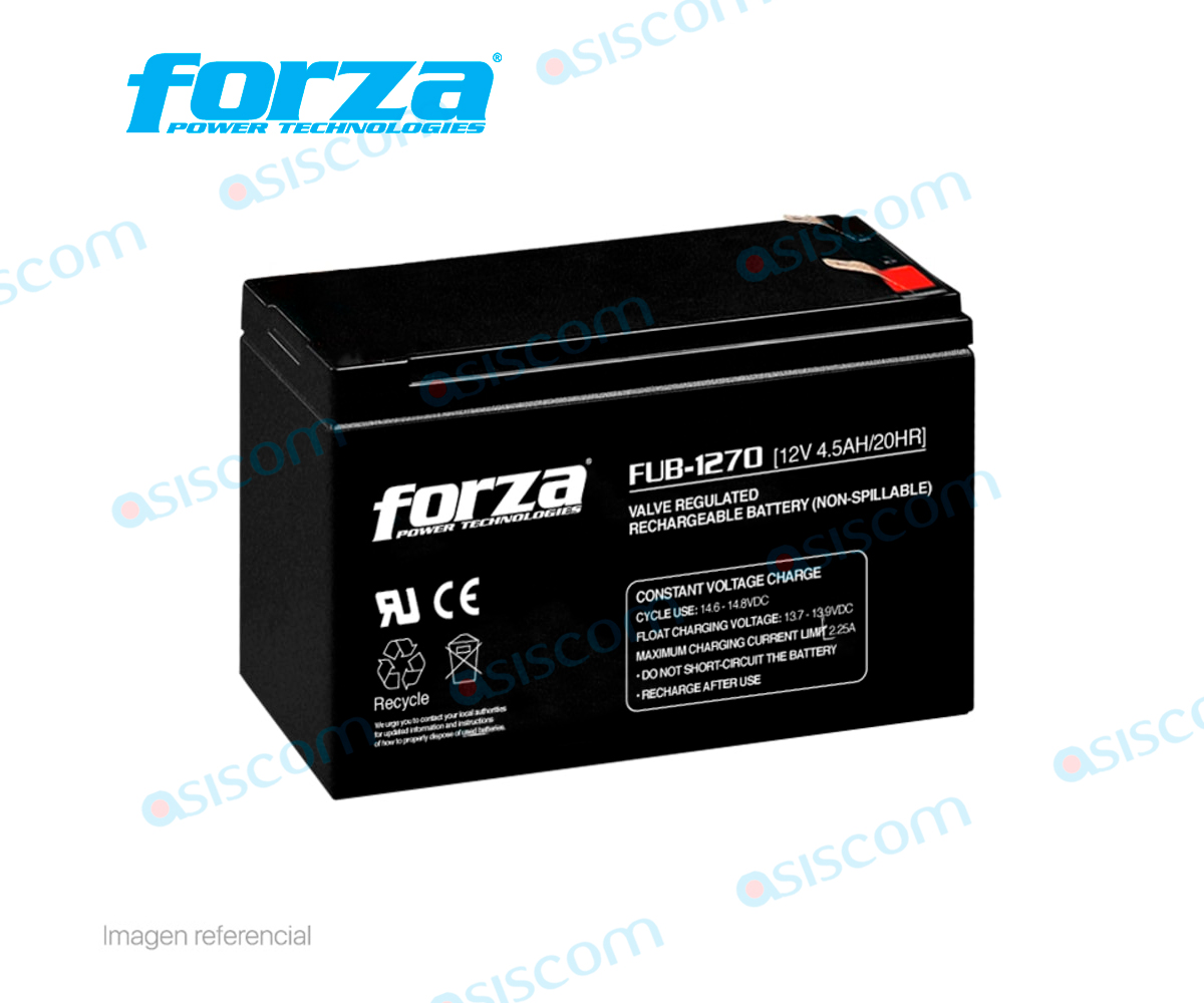 BATERIA RECARGABLE FORZA ( FUB-1270 ) 750VA - 375W - PLOMO