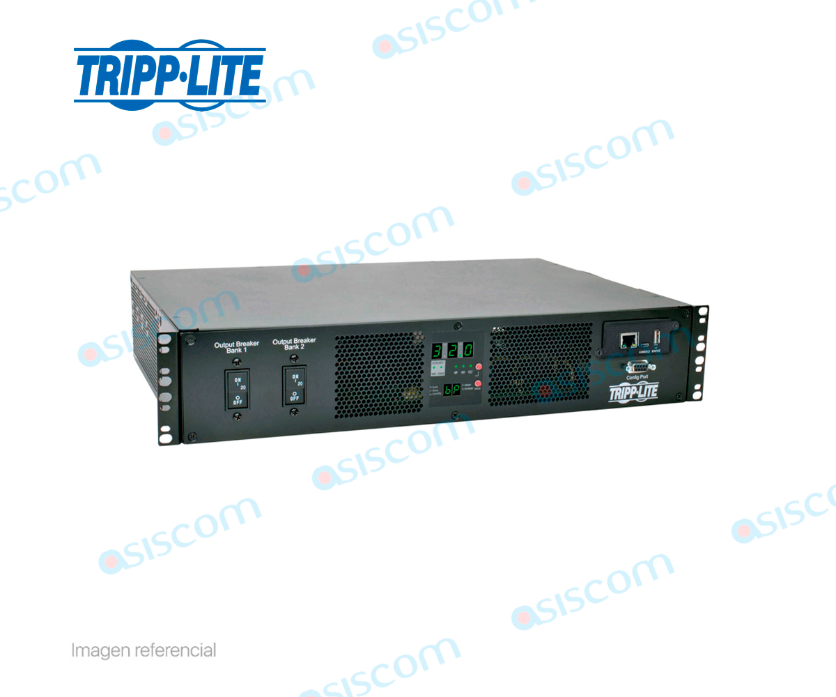 PDU MONOFÁSICO CONTROLABLE CON ATS (2)IEC309 32A AZUL DE 200V ~ 240V ...