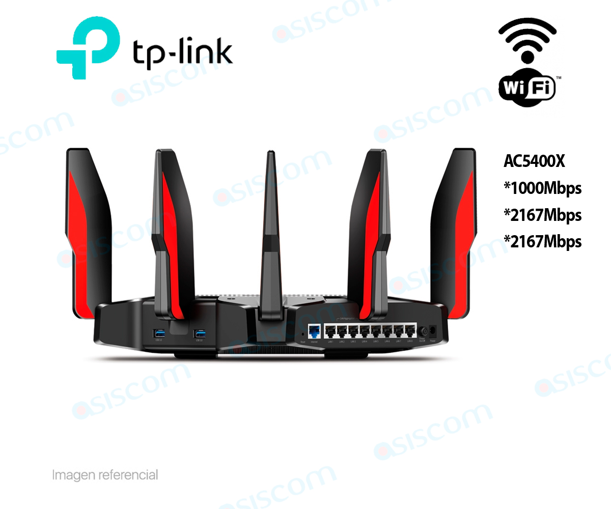 ROUTER INALAMBRICO TP-LINK AC5400 MU-MIMO TRI-BAND GAMING ( ARCHER ...