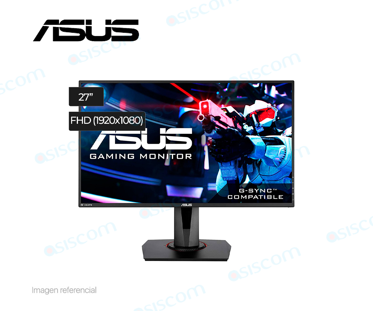 MONITOR 27" ASUS ( VG278Q ) GAMING FULL HD | 1MS | 144HZ | G-SYNC ...