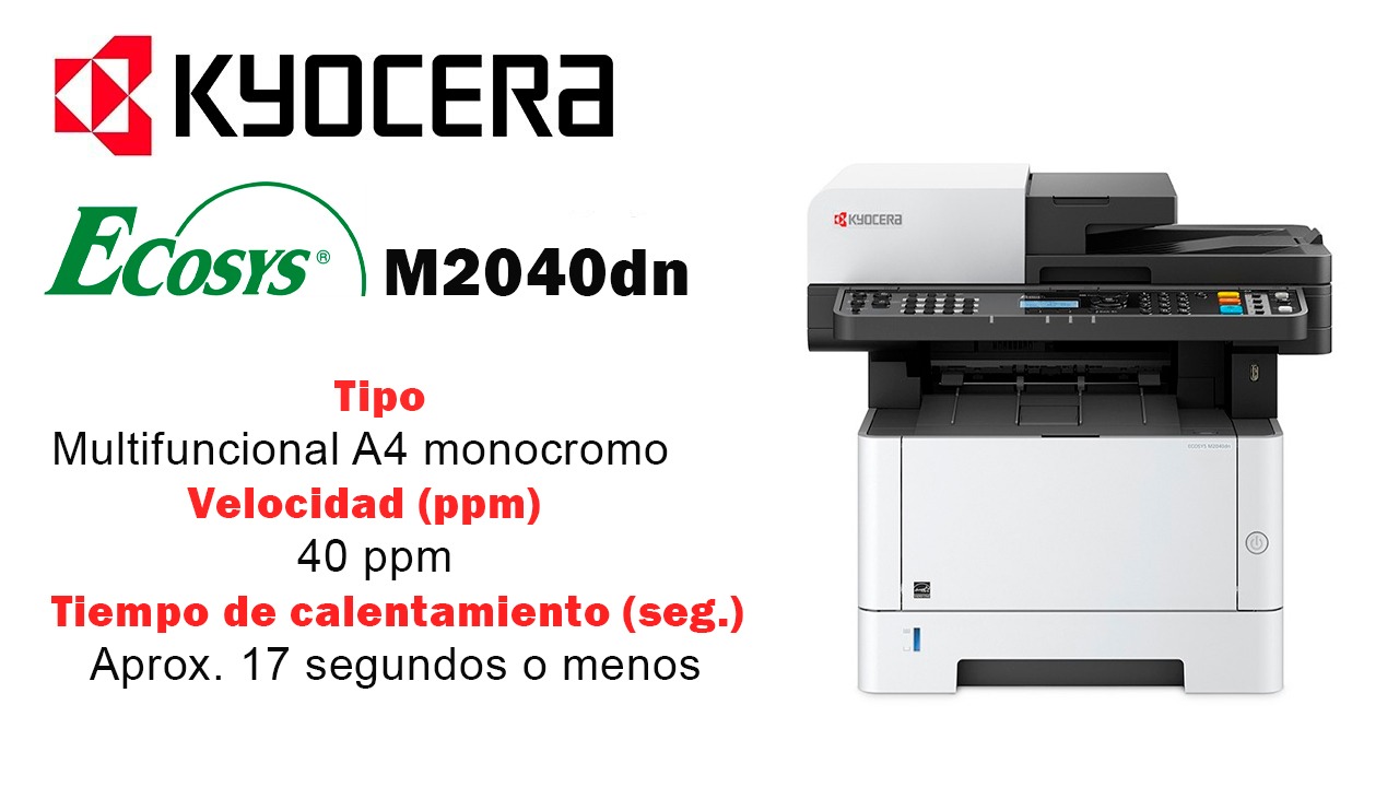 Multifuncional Laser Kyocera M2040dn 40ppm A4