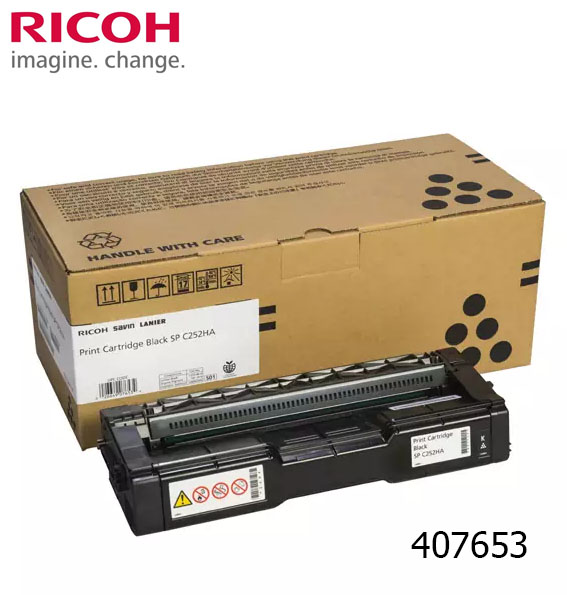 TONER RICOH 407653 SP C252DN, SP C262DNw BLACK 6,500 páginas
