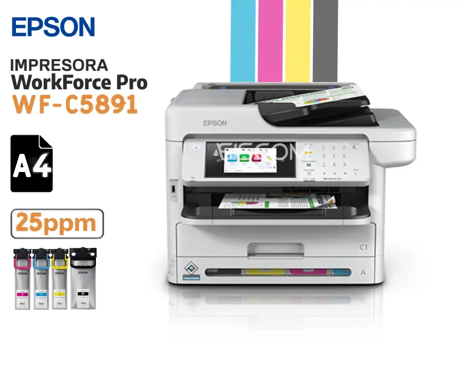 Impresora MF EPSON WorkForce Pro WF-C5891 Color WiFi
